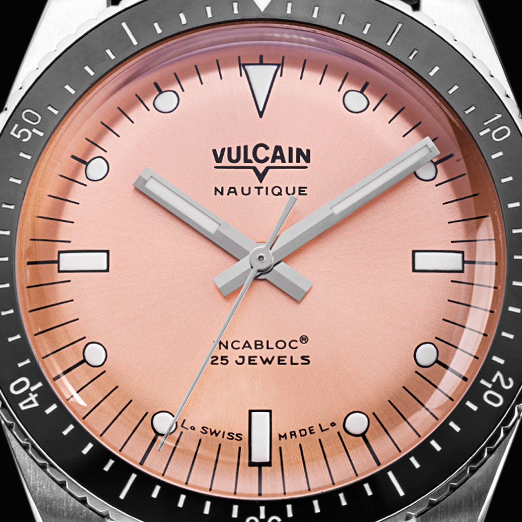Vulcain SkinDiver Nautique Salmon - Your Watch Hub