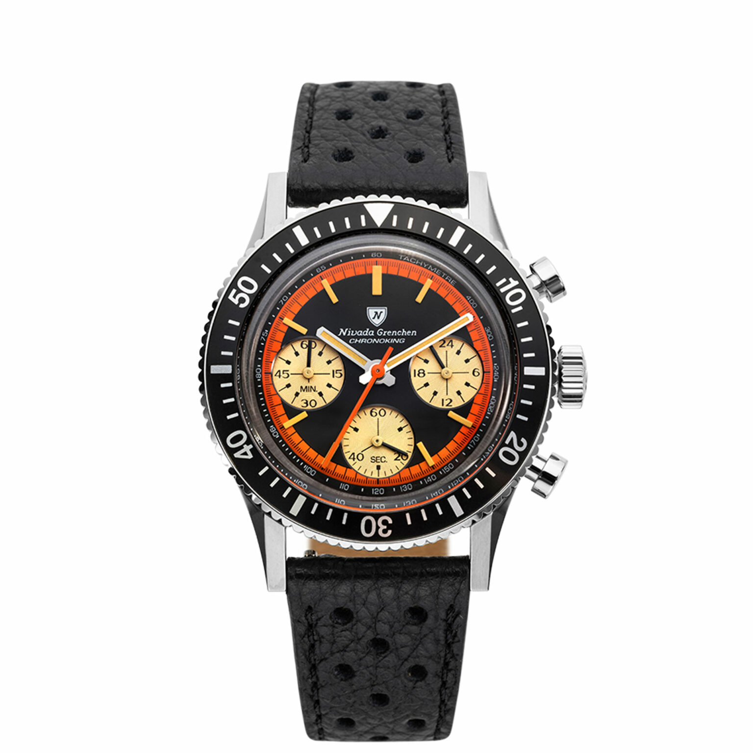 Nivada Grenchen Chronoking “Paul Newman” Orange - Your Watch Hub